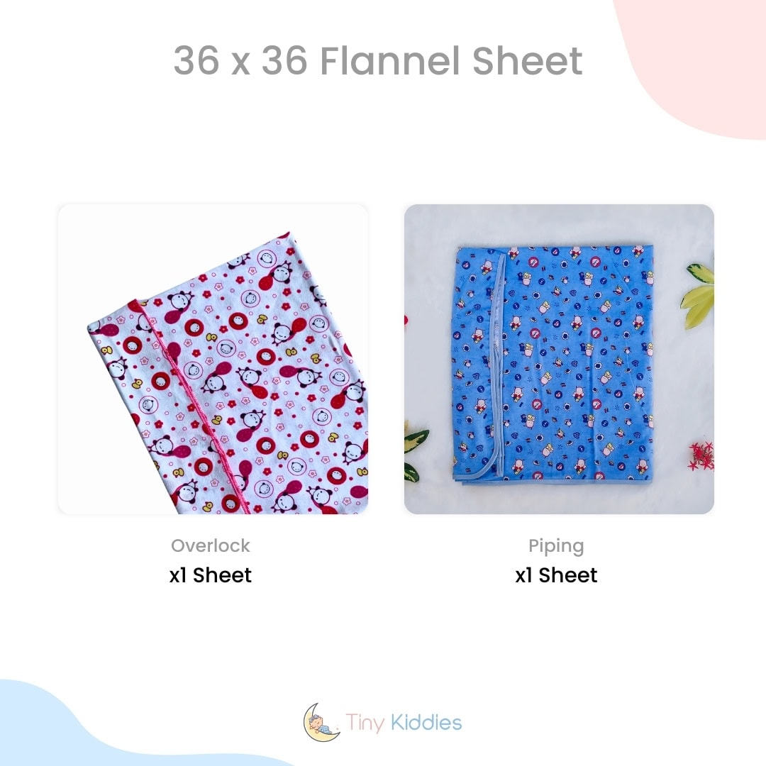 36 x 36 Flannel Sheet - Tiny Kiddies